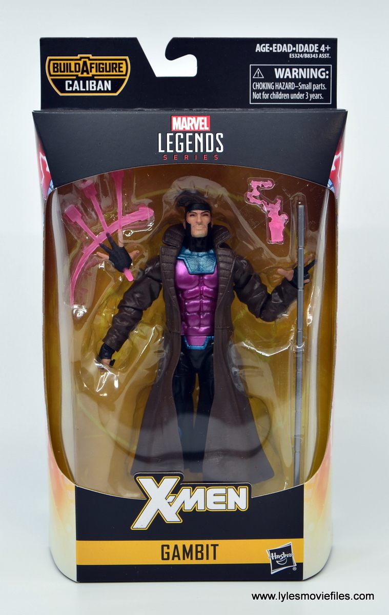 Marvel Legends Gambit figure review BAF Caliban wave