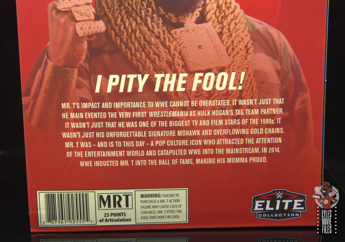 WWE Mr. T San Diego Comic Con 2020 figure review | Lyles Movie Files